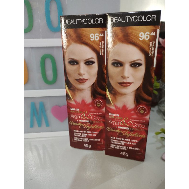 beauty color 9644 coloração ruivo claro indecifrável 45g | Shopee Brasil