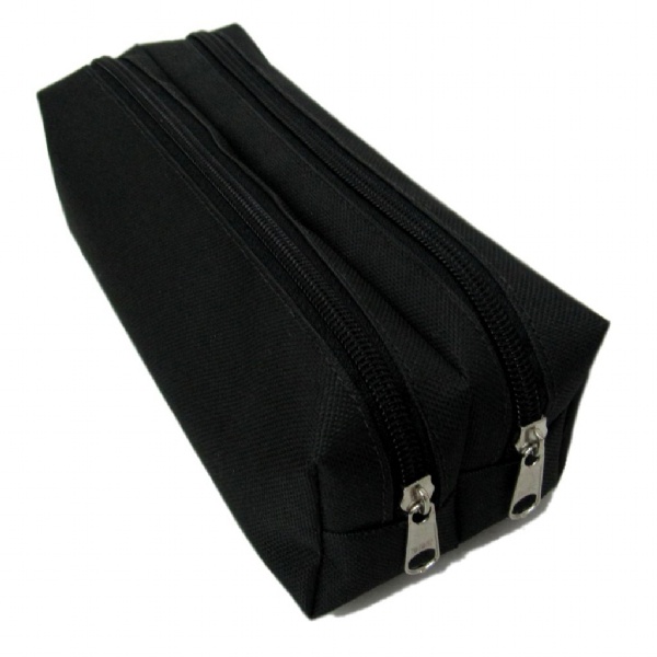 Estojo Escolar Duplo Liso Preto 085PR DAC | Shopee Brasil