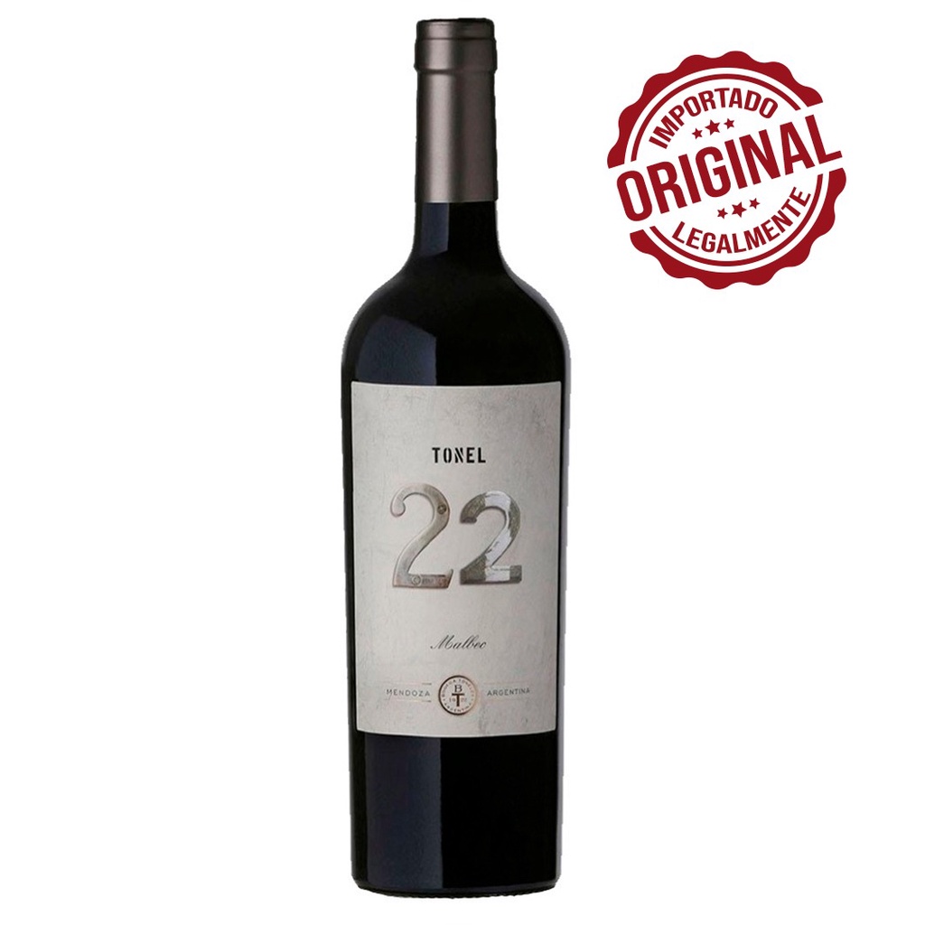 Vinho Argentino Tonel 22 Malbec 750ml | Shopee Brasil