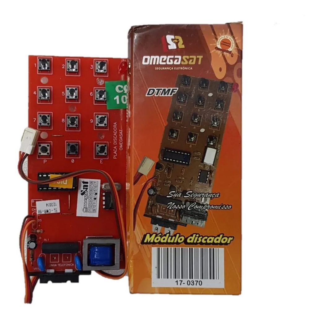 Modulo Discador Omegasat Dtmf Para Central Alarme Shopee Brasil 