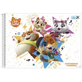 Caderno de Cartografia e Desenho – Gatos | Shopee Brasil