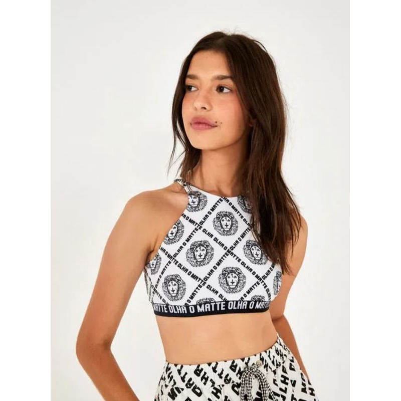 Top Matte Leão + FARM - Novo com tag | Shopee Brasil