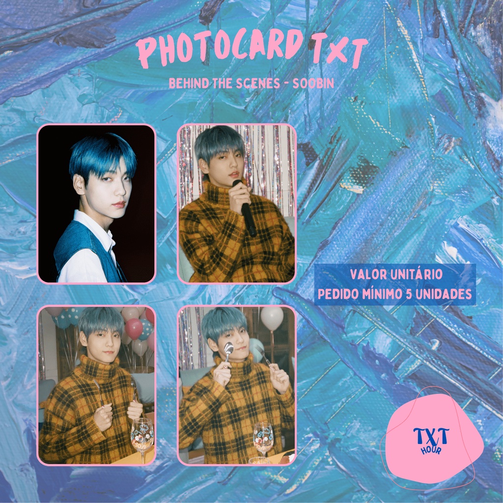 PHOTOCARD TXT (TOMORROW X TOGETHER) BEHIND THE SCENES - SOOBIN | kpop ...