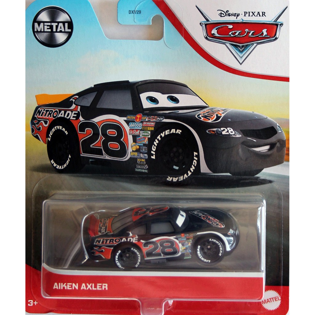 Disney Cars Aiken Axler #28 Nitroade Original Mattel | Shopee Brasil