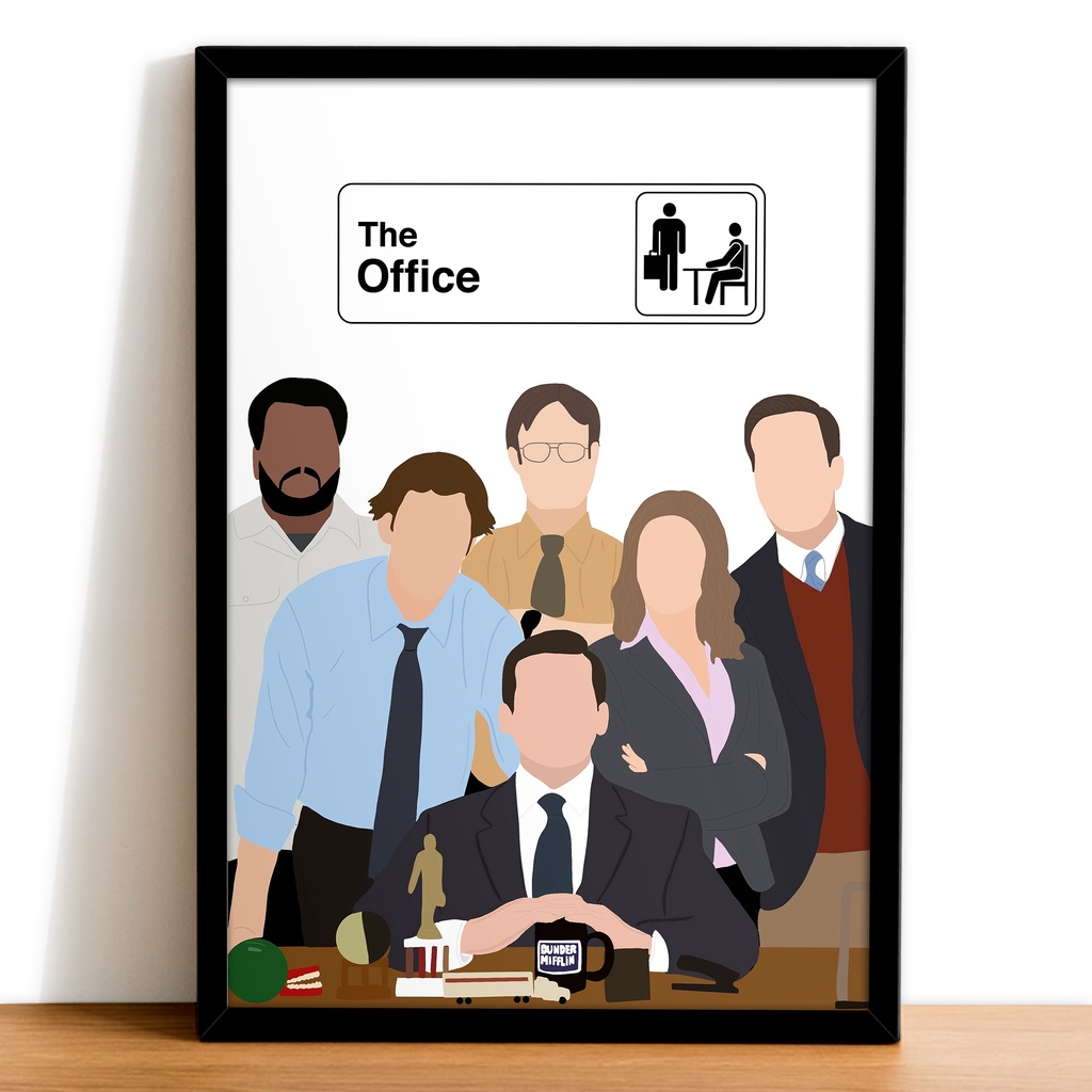 QUADRO THE OFFICE A4 (24x33 cm - Com vidro) | Shopee Brasil