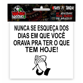 ADESIVO FRASE PARA TANQUE DE MOTO ORIGINAL / TANQUE DE MOTO / MOTOCROSS / HONDA | Shopee Brasil