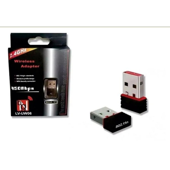 ADAPTADOR WIFI WIRELESS USB MINI NANO PC 802.11N 150MPS | Shopee Brasil
