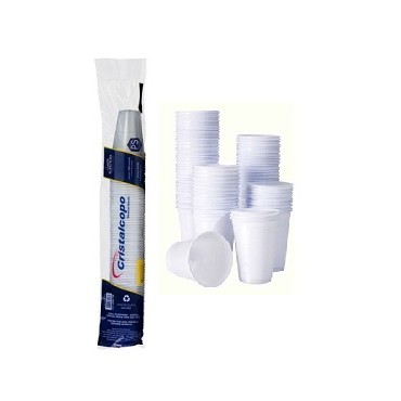 COPO DESCARTÁVEL BRANCO 250ML - cristalcopo 100 UN. | Shopee Brasil