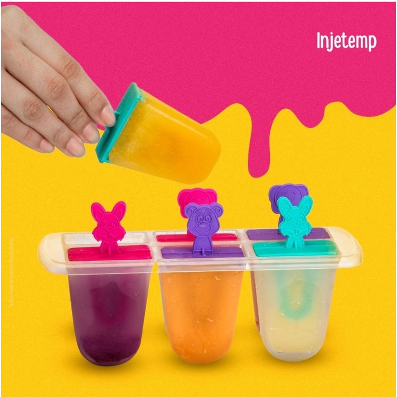 Picoleteira Forma Para Picolé - Faz 6 Picolés - Bicholé | Shopee Brasil