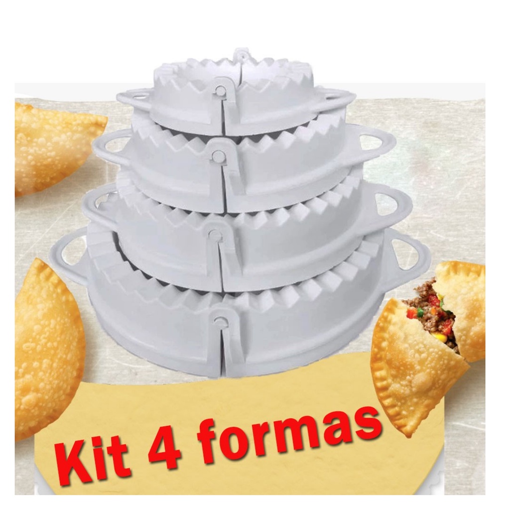 Cortador e modelador para pastel, risole, fogaça, rissole doce e vários ...