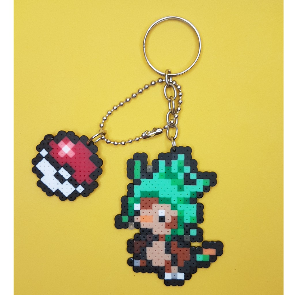Chaveiro/ Ímã/ Pin/ Bottom Chespin - Pokémon - Pixel Art/ Pixel Arte ...