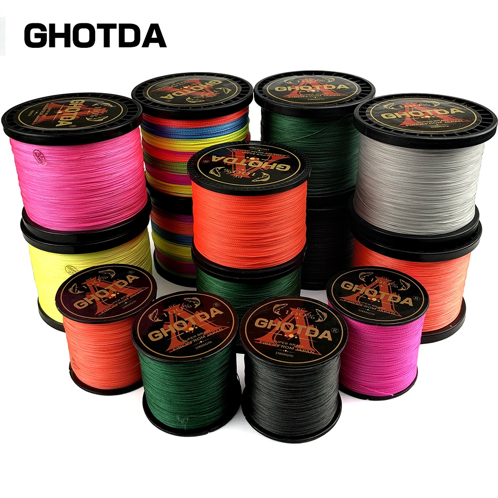 Novos Linhas Trançadas GHOTDA 4 Fios 1000M Linha De Pesca Trançada ...