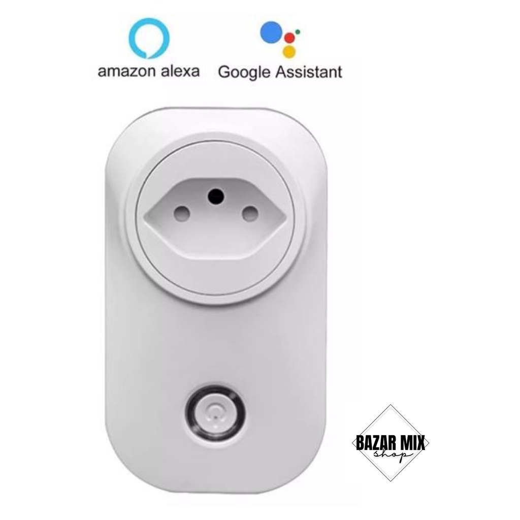 Tomada Inteligente Smart Wifi Smart Alexa Google Home Timer | Shopee Brasil