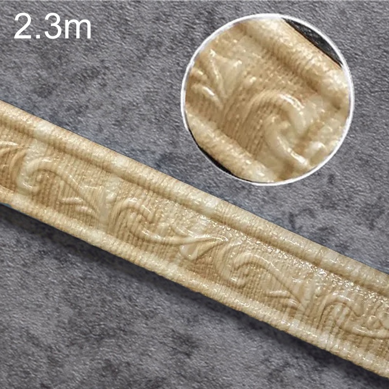 Adesivo De Parede 2.3m 3d Com Borda De Parede Auto-Adesiva À Prova D 'Água | Shopee Brasil