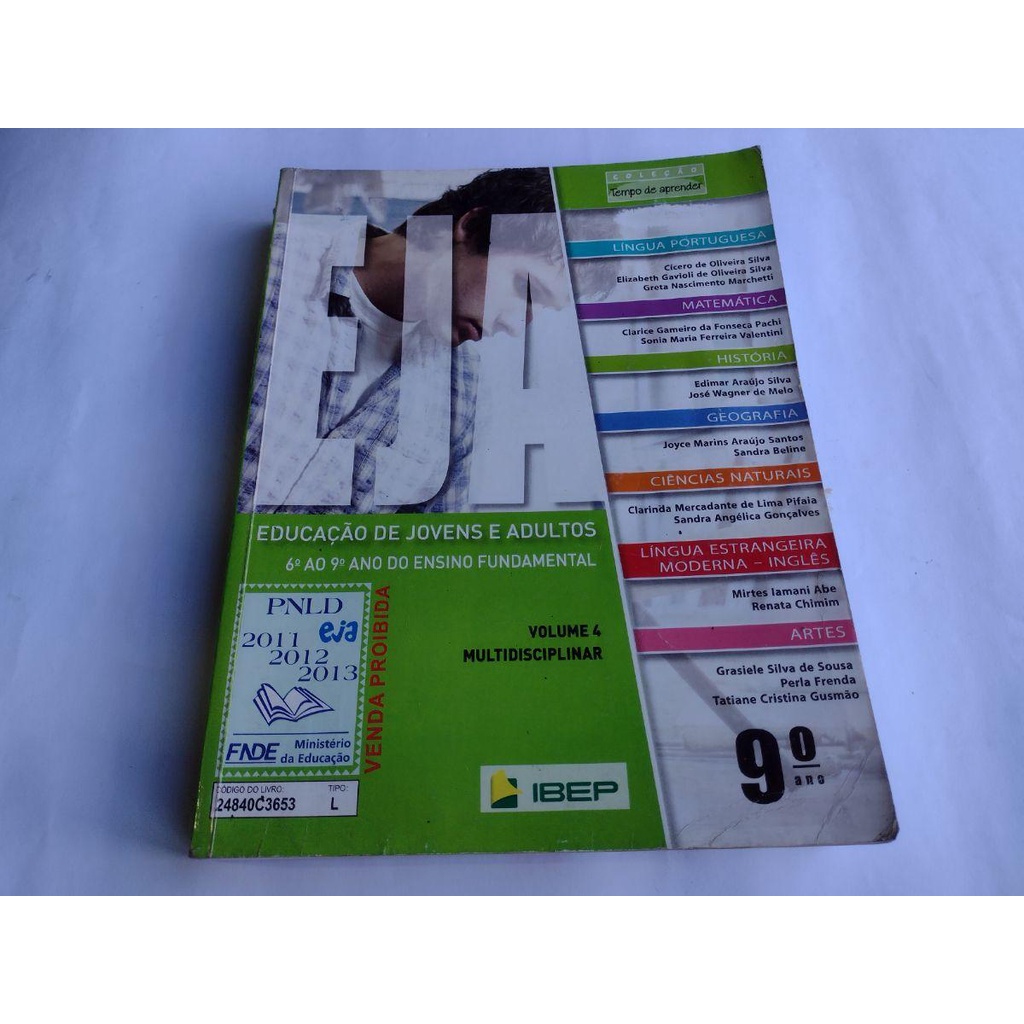 Livro: EJA Volume 4 - Multidisciplinar - 9º ano / Vários autores | Shopee Brasil