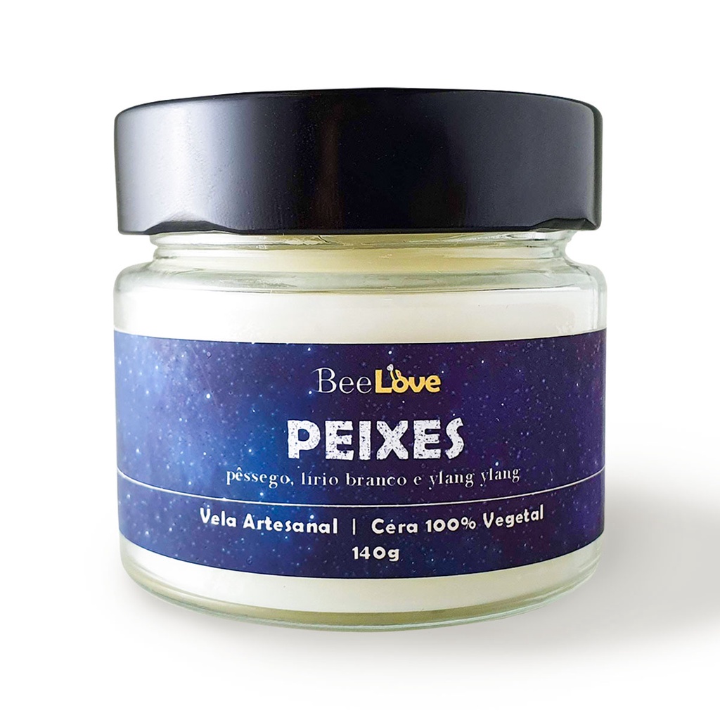 Vela Aromática Artesanal Signo Peixes Cera 100% Vegetal | Shopee Brasil