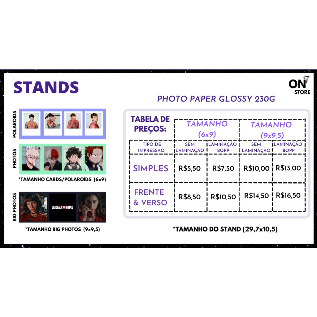 STANDS PERSONALIZADOS | Shopee Brasil