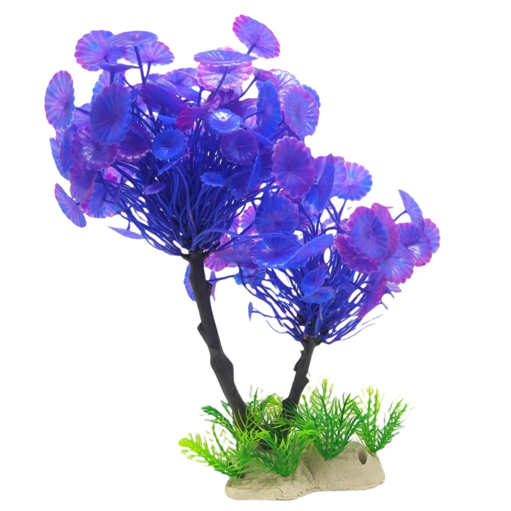 PLANTA AQUARIO ARTIFICIAL HYDROCOTYLE 30 CM | Shopee Brasil