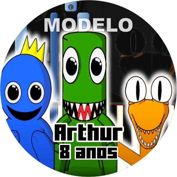 15 Adesivos Latinha Rainbow Friends - Etiqueta e Rótulo Personalizado ...