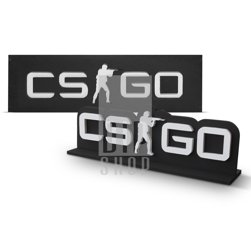 Kit Luminária Gamer Exclusiva Jogo Counter Strike CS GO De Led ...