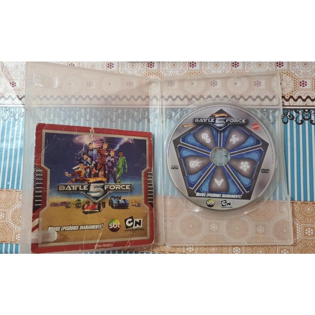 DVD - Hot Wheels Battle Force 5 Usado - Corre Que Ta Baratinho