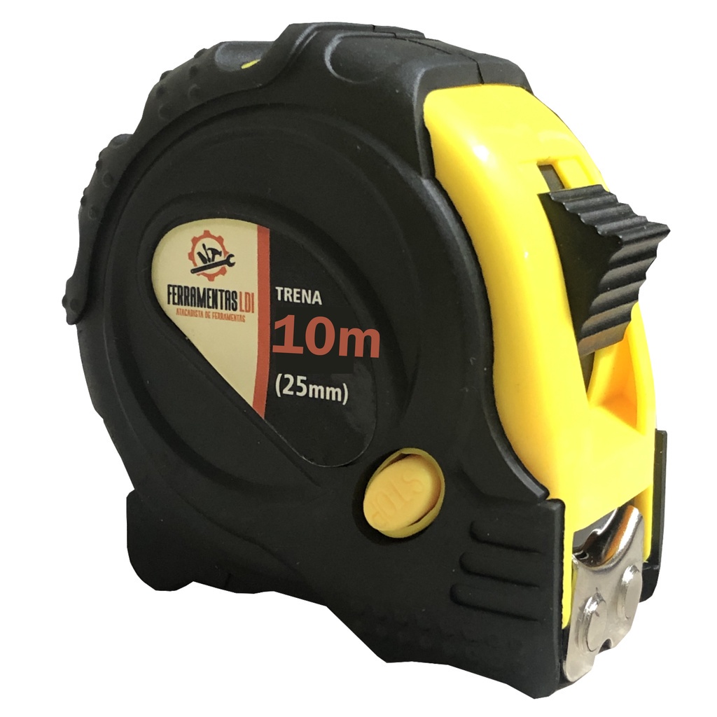 Trena Manual Emborrachada 10 Metros 10mx25mm 3 Travas | Shopee Brasil