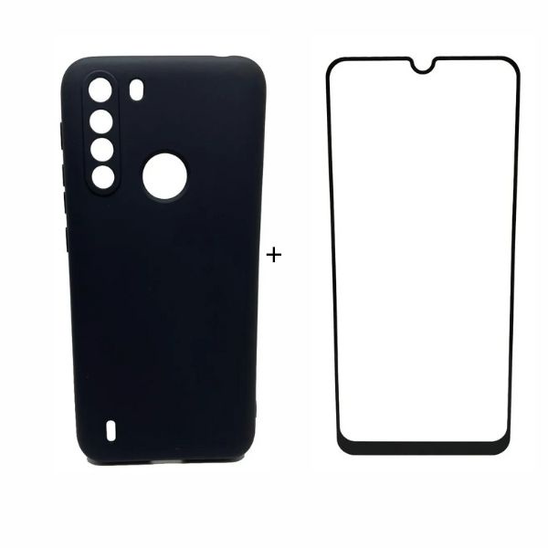 Capa Capinha Case Aveludada + Película de vidro 9D MOTO ONE FUSION | Shopee Brasil