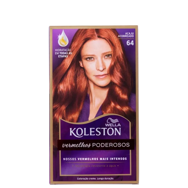 Kit tintura Koleston 64 Acaju Acobreado | Shopee Brasil