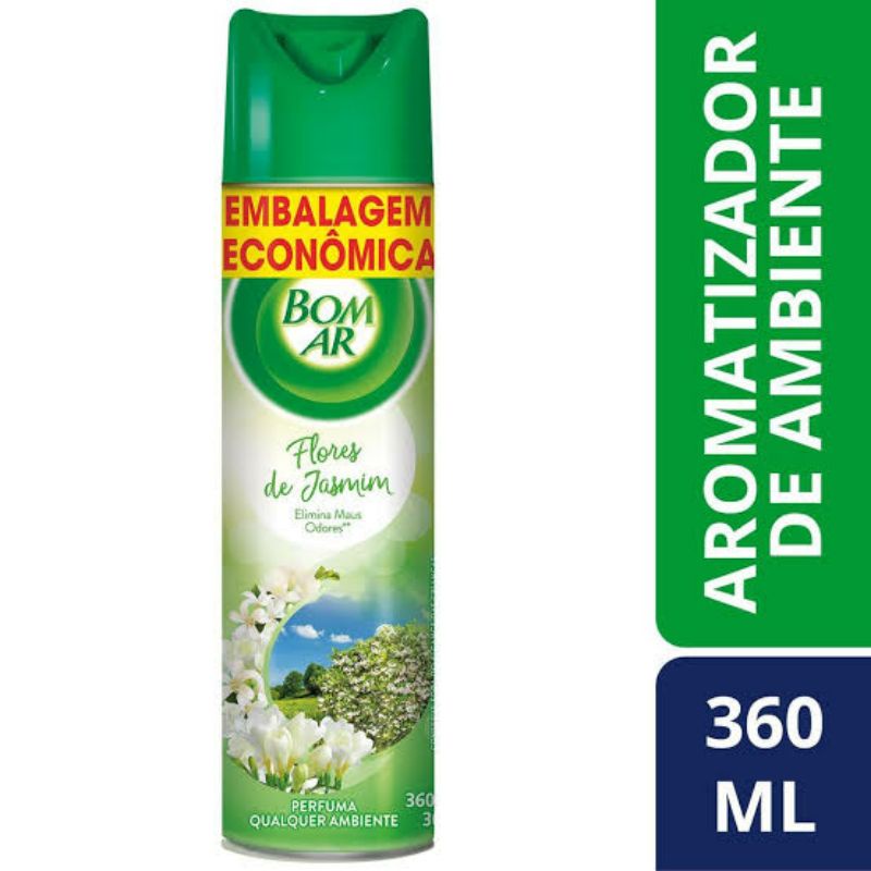 Bom Ar Air Wick Aromatizador Aerossol Flores de Jasmim Embalagem ...