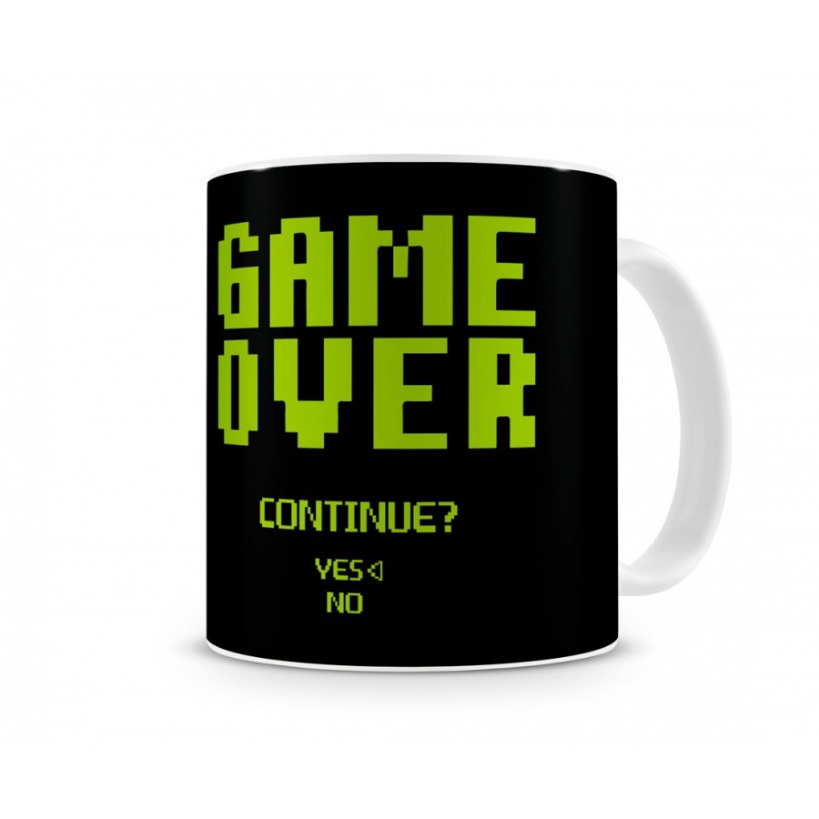 Caneca Game Over Continue | Shopee Brasil