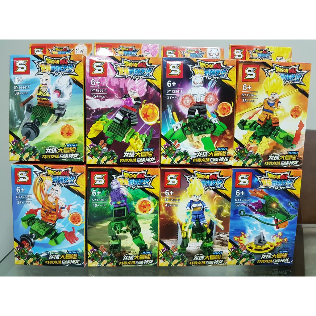 Kit Completo 8 Caixas Estilo Lego Dragon Ball Z Goku Pronta Entrega ...