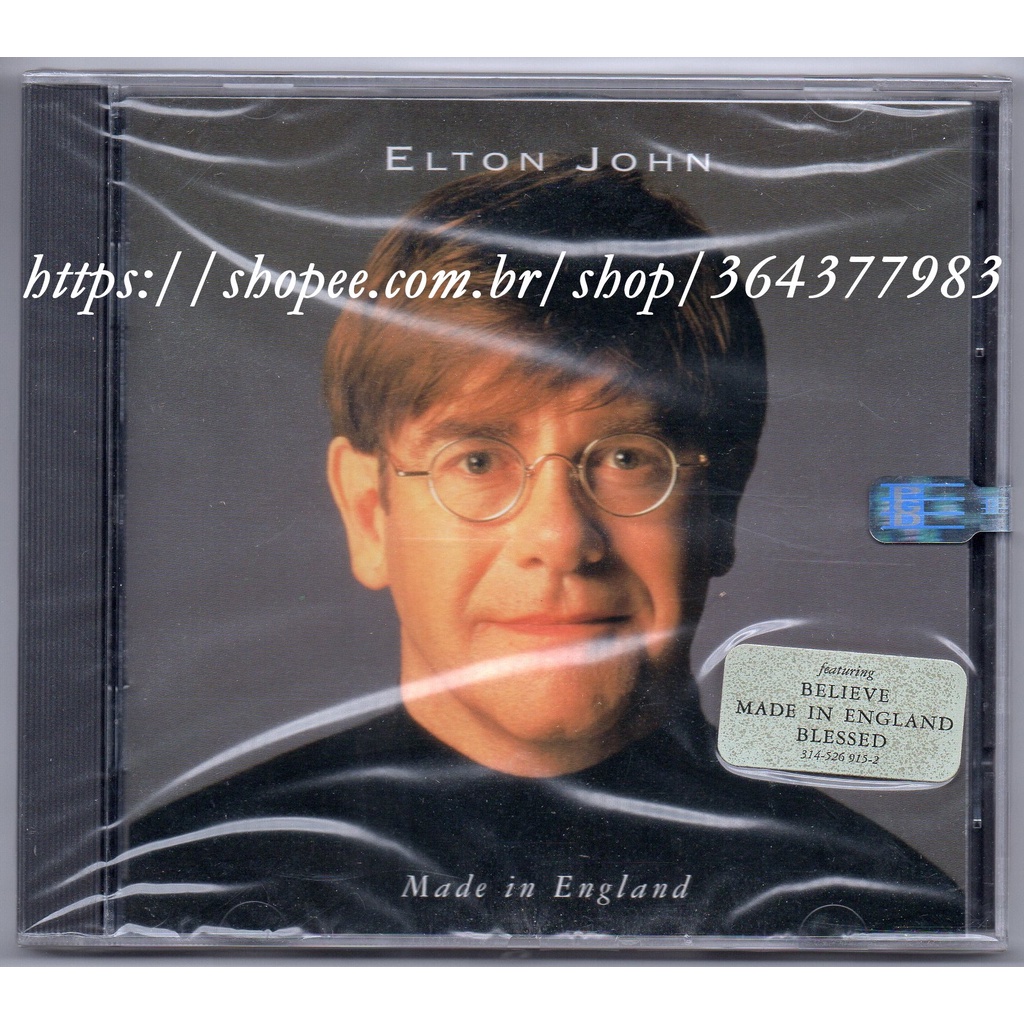 CD Elton John - Made In England | Shopee Brasil