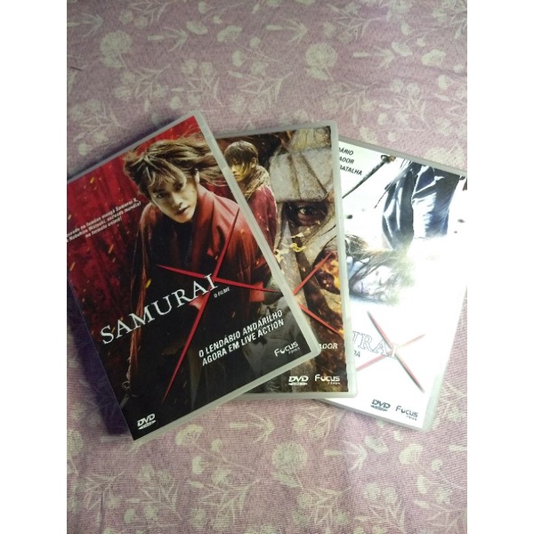 Trilogia Samurai X DVD Original Filmes Live Action Samurai X | Shopee ...