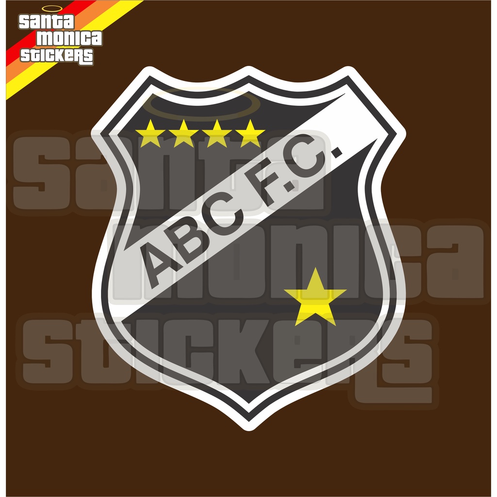 Adesivo de Futebol Escudo Emblema ABC | Shopee Brasil
