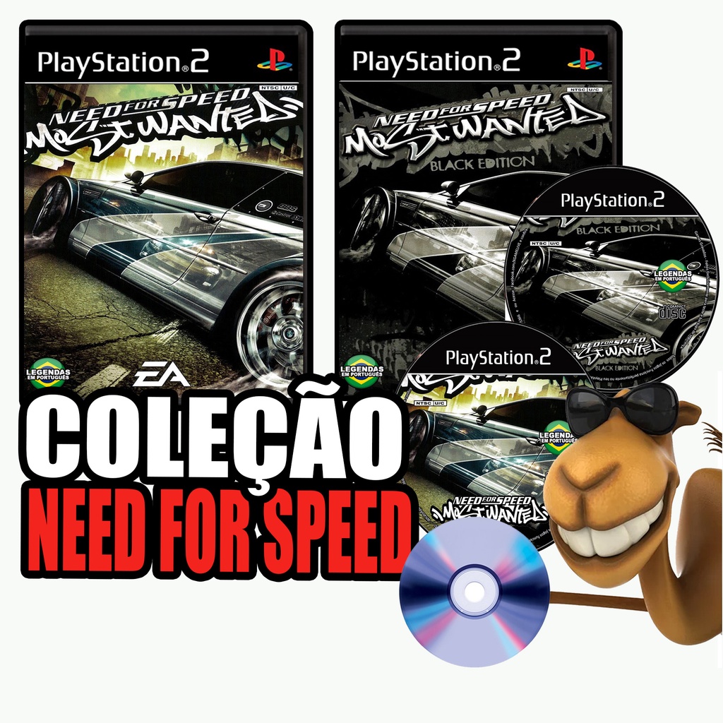 JOGO - Need For Speed - Most Wanted / Black NFS - Game em Dvd para Ps2 ...
