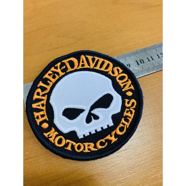 Patch Bordado Skull Harley Davidson Termo-Colante | Shopee Brasil