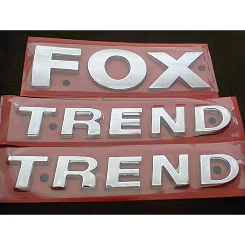 Emblemas Fox Trend Volkswagen 2010 Em Diante (kit 3 Peças) | Shopee Brasil