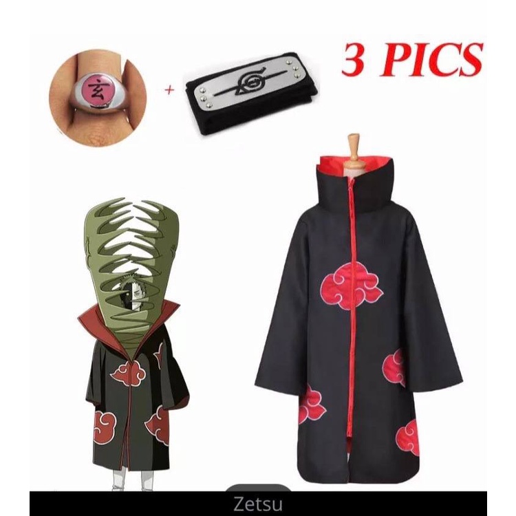 Manto Akatsuki Zetsu Adulto/Infantil | Shopee Brasil