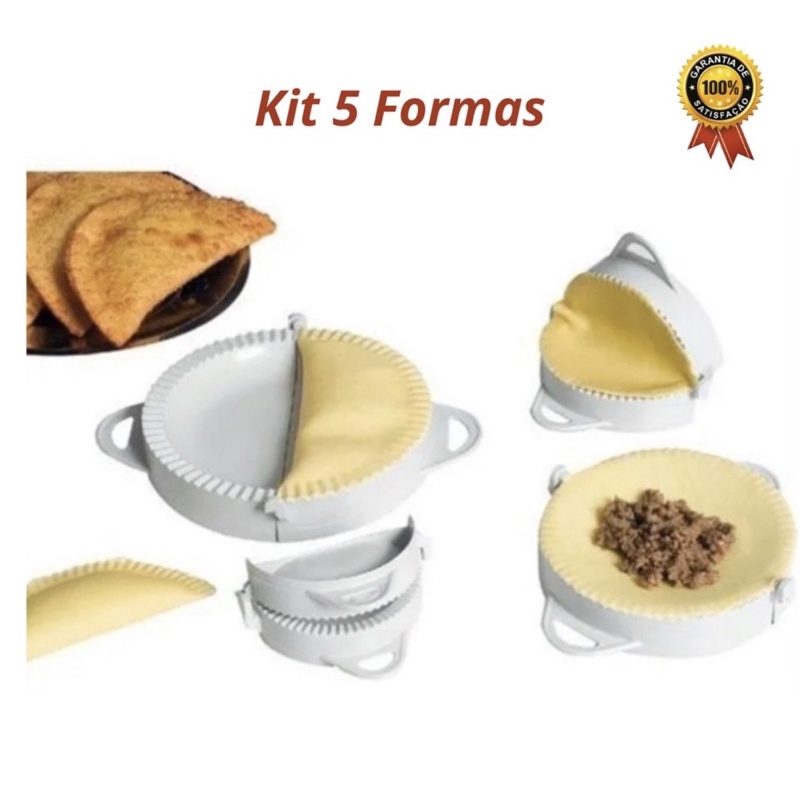 Kit Forma Modelador Pastel Risole Massas 5 Tamanhos | Shopee Brasil