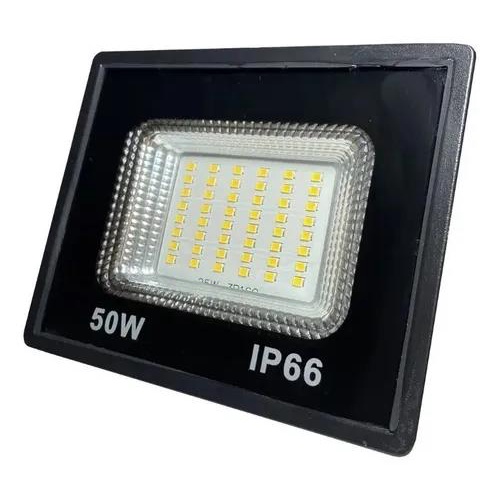 Refletor Led 10w, 20w, 30w, 50w, 100w, Holofote Bivolt Prova Dágua Luz Branco Quente Amarelo ...