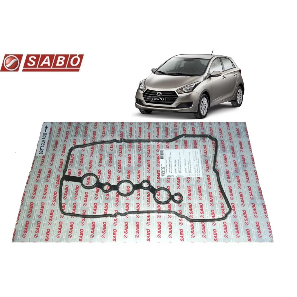Junta Tampa de Válvula Hb20 1.0 12v 3 Cilindros Sabó 75315 | Shopee Brasil