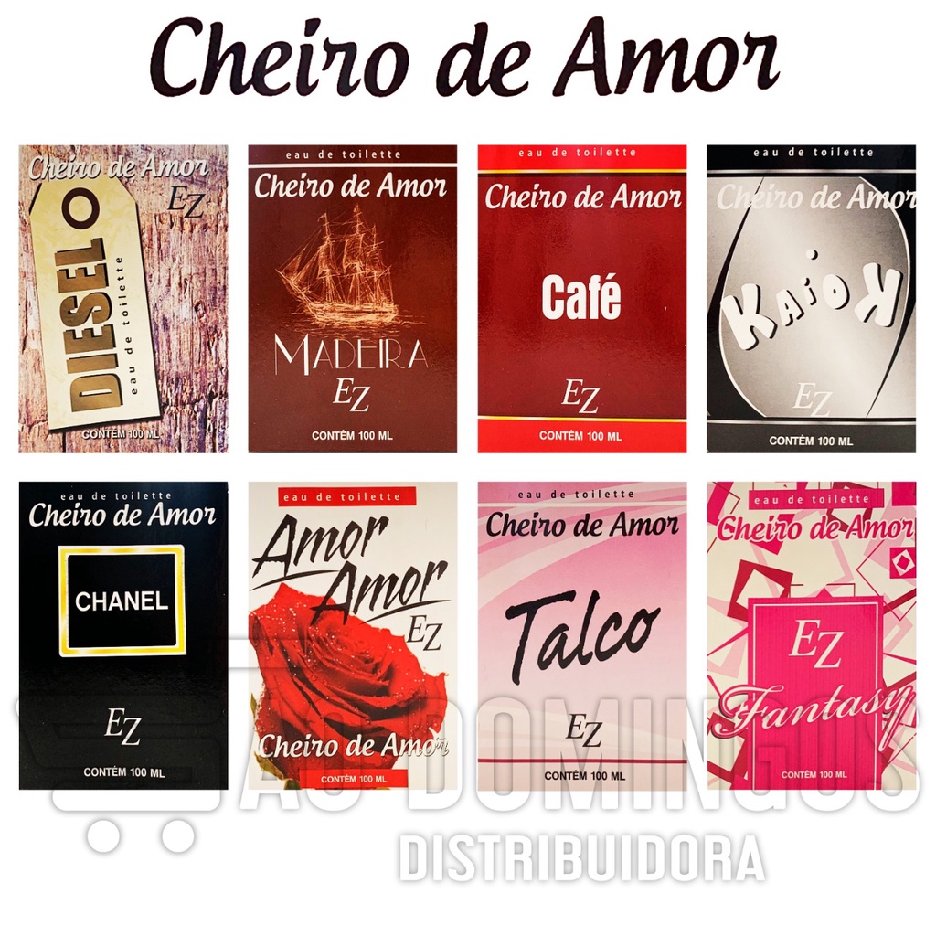 12 Perfumes Cheiro de Amor Masculinos e Femininos 100ml Para Revenda | Shopee Brasil