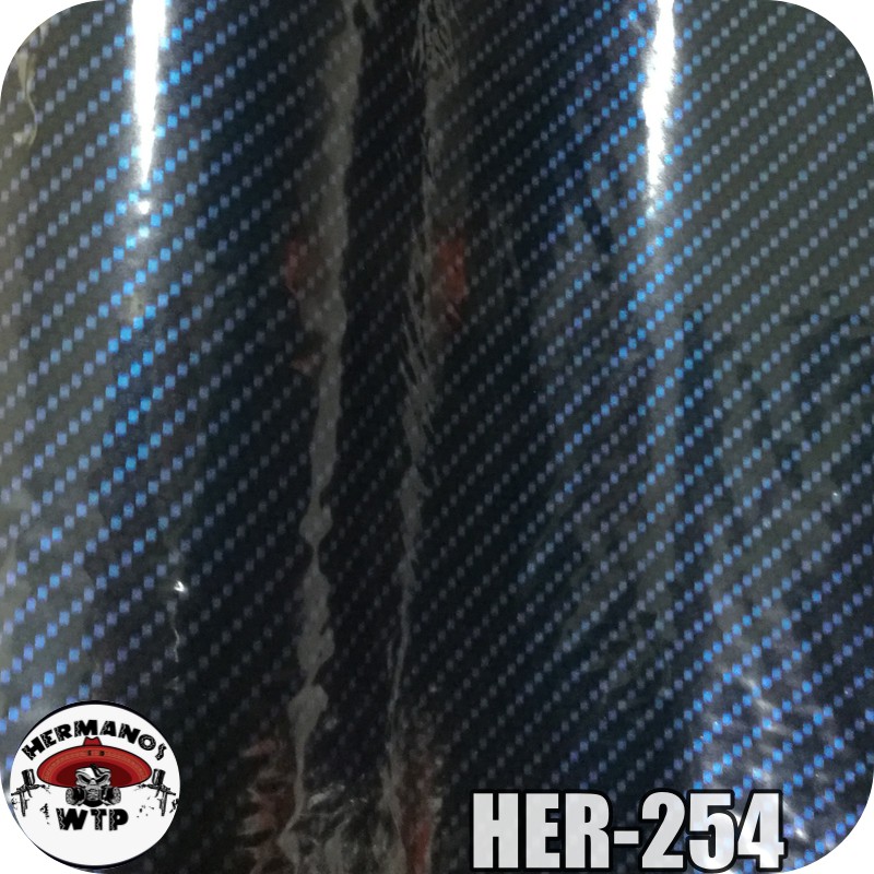 Película Pintura Hidrográfica Wtp 0,50x1 Carbono Azul HER-254 | Shopee ...