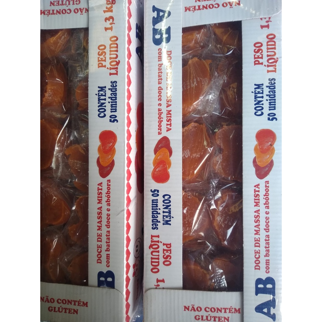 doce de abobora caixa 50unidades doces bruju doces antigos | Shopee Brasil