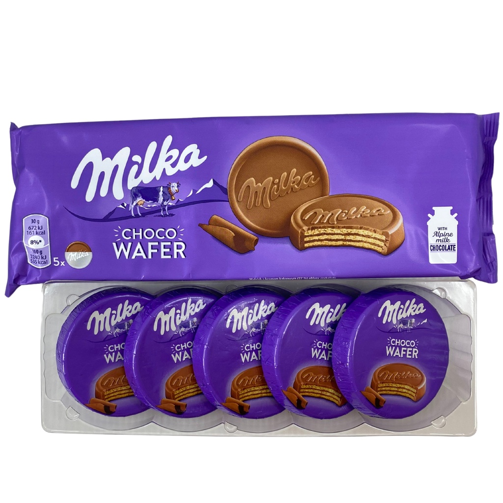Milka Choco Wafer - Bolacha Wafer de Milka ao leite - Importado 150g ...