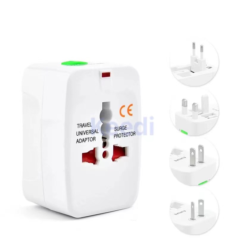 Adaptador Tomada Universal Internacional Uk Eua Europa Asia | Shopee Brasil