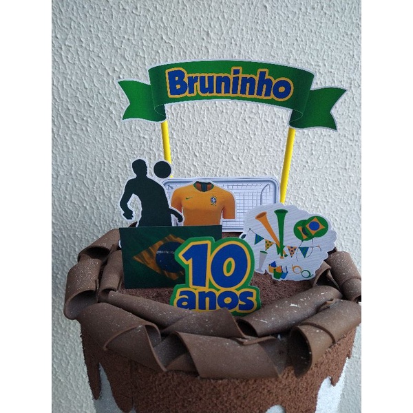 Topper de bolo Copa/Brasil | Shopee Brasil