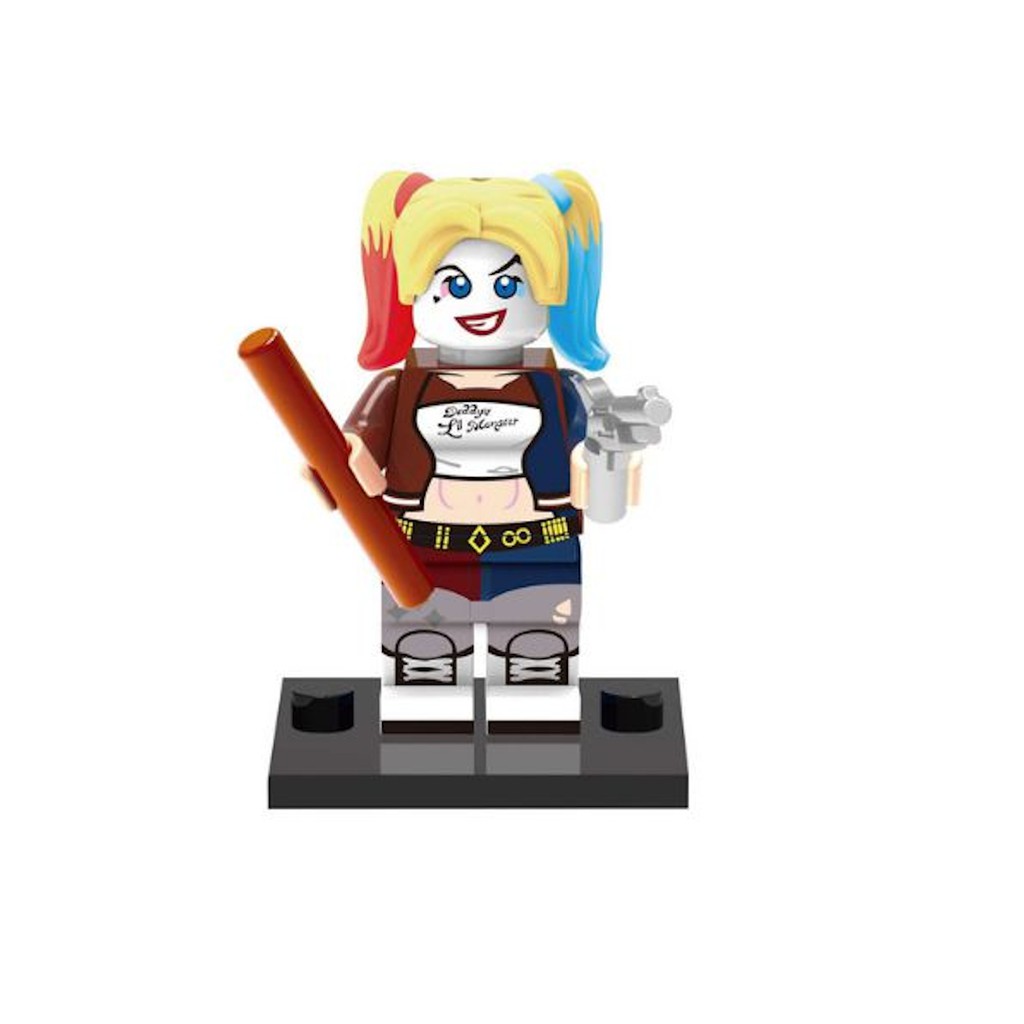 Boneco Lego Arlequina Harley Quinn DC comics - Lego Compatível De ...