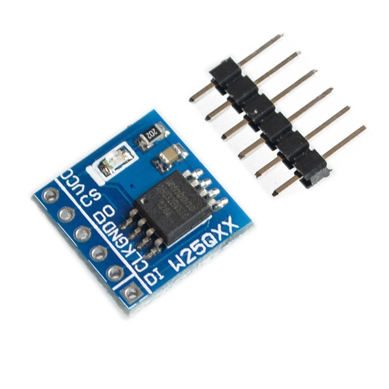 Módulo memória FLASH serial SPI 64M-Bit 8M-byte - W25Q64 para Arduino ...