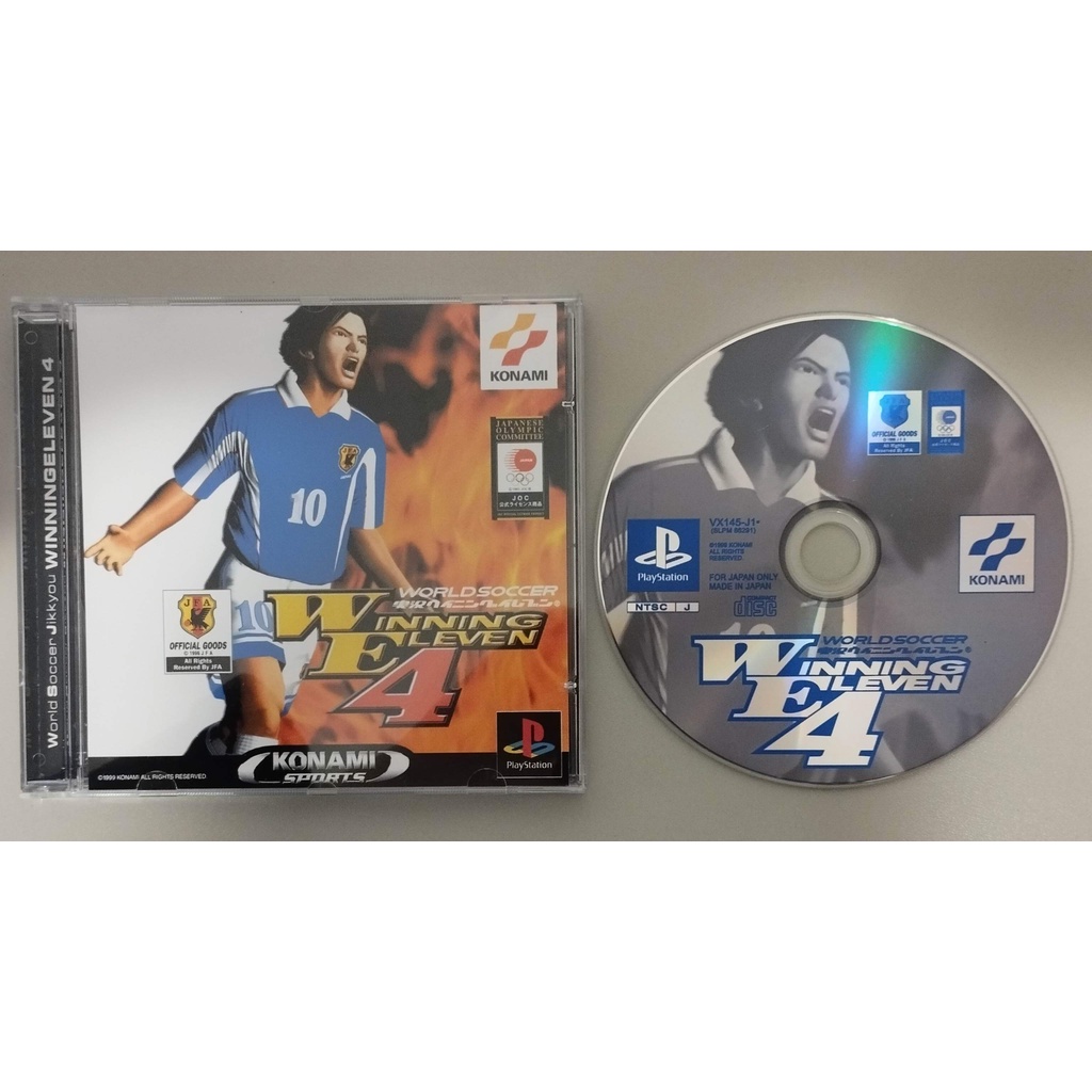 PS1 - WINNING ELEVEN 4 EM PORTUGUÊS (mídia prata) | Shopee Brasil